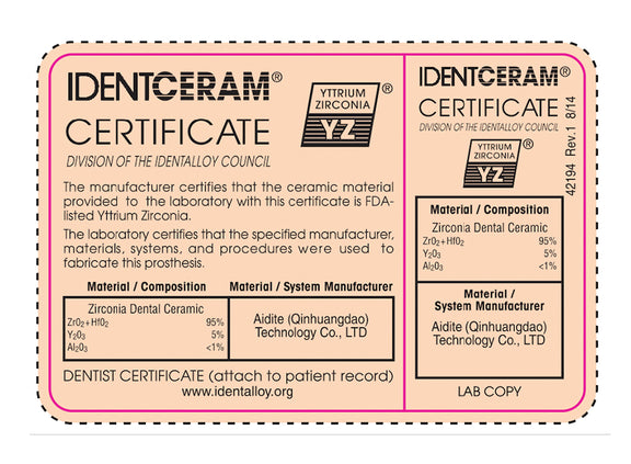 Aidite 3D Pro Zir Disc – Haus Milling Center